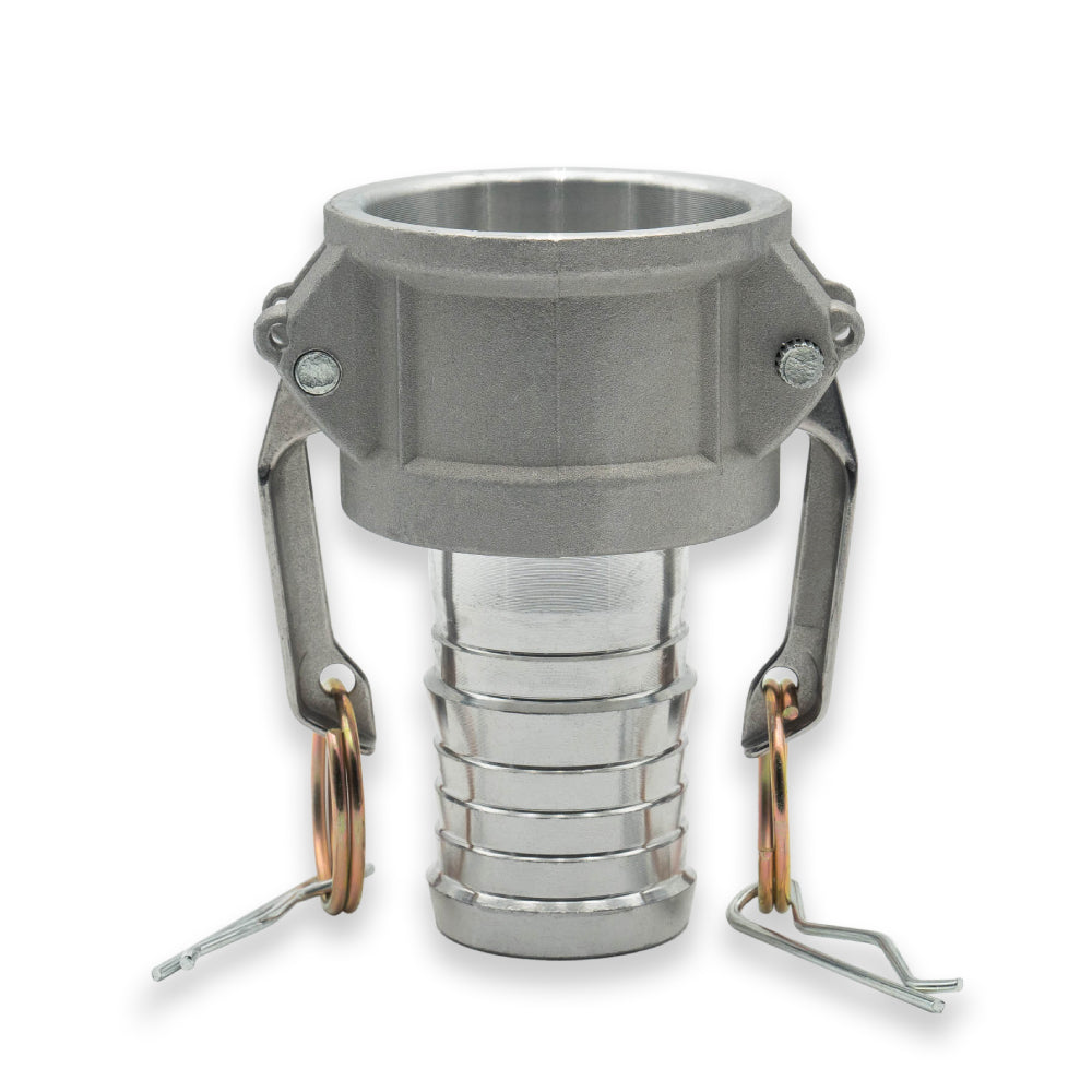 Camlock Female x Hose Barb Coupling Aluminum – Discharge Hose