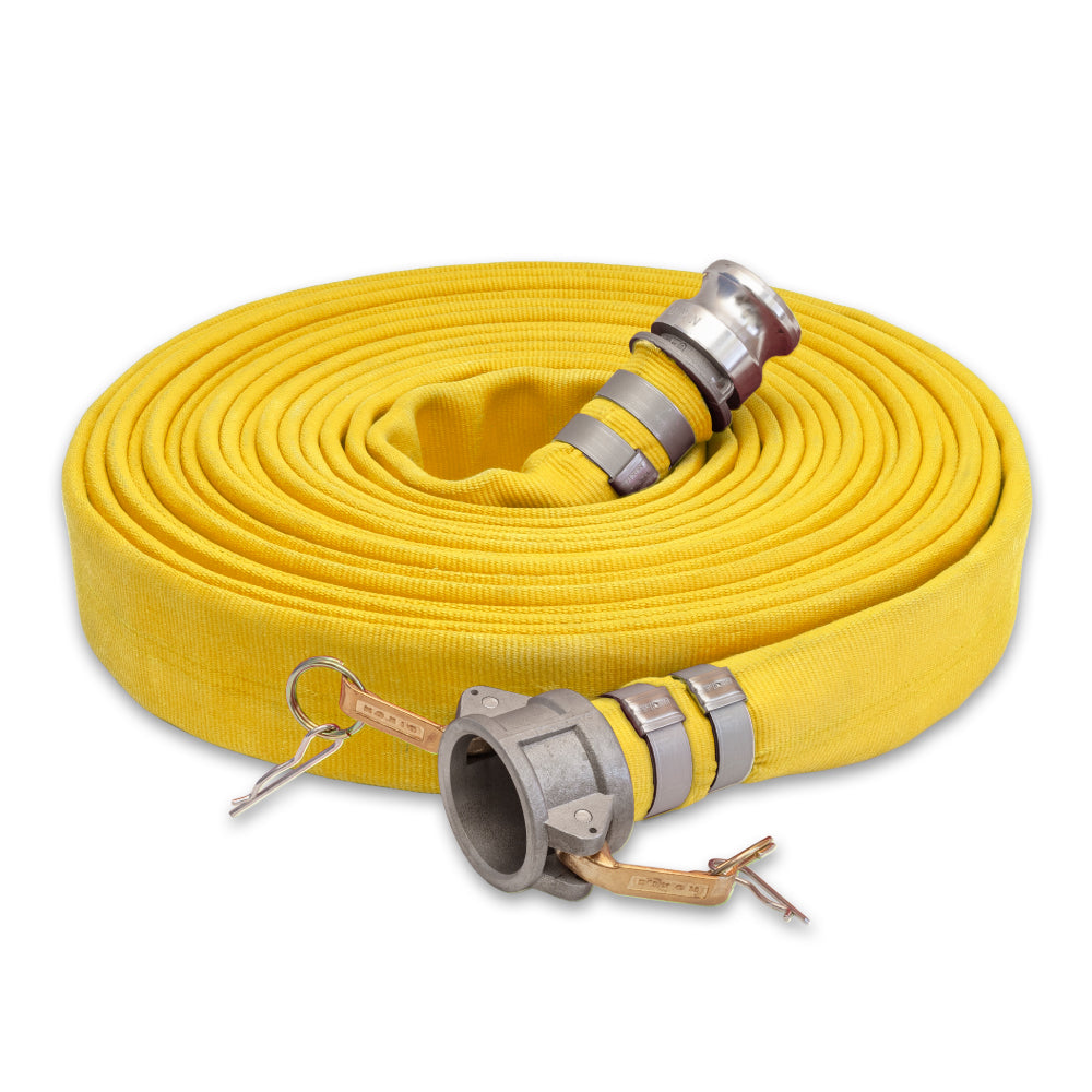 Double Jacket Fire Hose 400 PSI Yellow – Discharge Hose